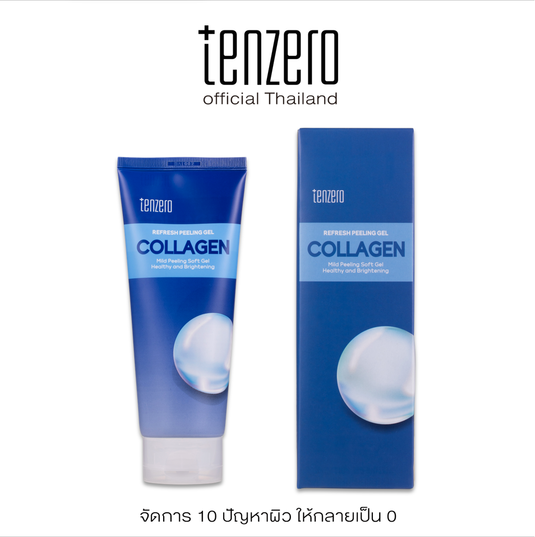 TENZERO REFRESH PEELING GEL COLLAGEN 180ml เท็นซีโร่ รีเฟรช พีลลิ่ง เจล คอลลาเจน ผลิตภัณฑ์ผลัด ...