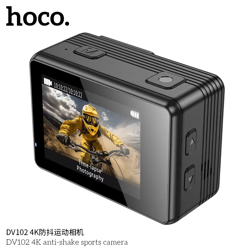 HOCO DV102 Sports camera สำหรับกีฬา คุณภาพ 2160P60fps กล้องกันน้ำลึก 30 ...