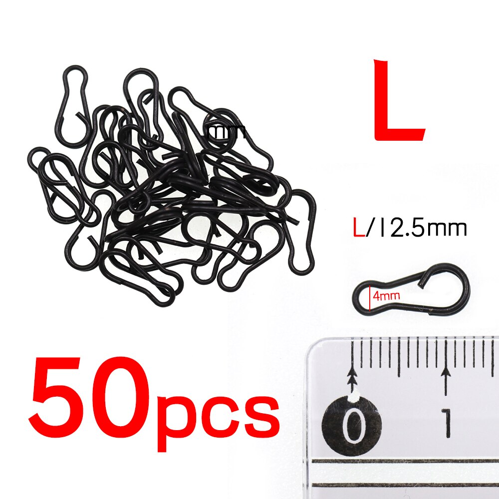 Bimoo 50 pcs 12.5 ซม./9 ซม. Matt Black Quick Change คลิป/Speed Link ...