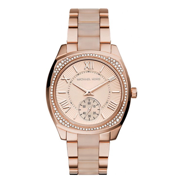 Michael Kors Lexington White Dial Rose Gold-tone Ladies Watch MK3230 ...