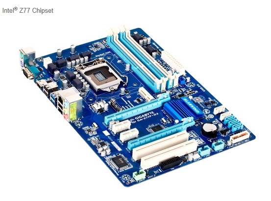 เมนบอร์ด MAINBOARD GIGABYTE GA-Z77P-D3 เมนบอร์ดเดสก์ท็อป Z77 ซ็อคเกต LGA 1155 i3 i5 i7 DDR3 32G ...