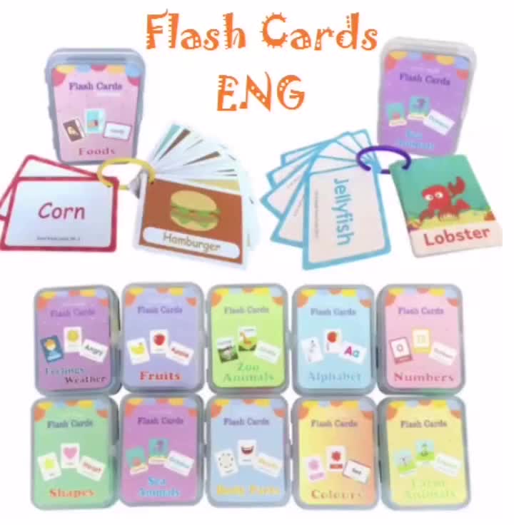 โปรโมชั่น HotFlash card ENG การ์ดภาพสอนภาษาอังกฤษ การ์ดจดจำคำศัพท์ ...