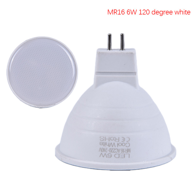 [Lute] Dimmable GU10 COB LED Spotlight 6W MR16 Bulbs Light 220V White ...
