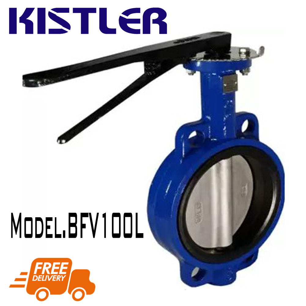 KISTLER Cast Iron Butterfly Valve SUS304 232 Psi. PN10, Iron Lever Model. BFV100L | Lazada.co.th