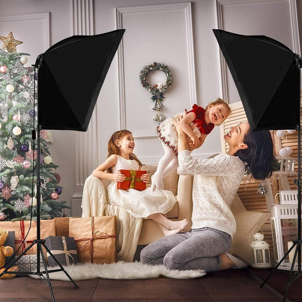 Studio Photography Light kit Softbox Lighting Set with 85W150W Bi-Color ...