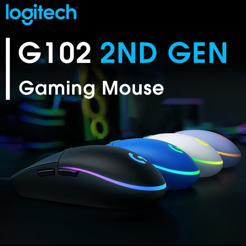 Logitech G102(2nd) Simple package Wired Gaming Mouse RGB For PC Laptop Computer Mouse Gamer ...