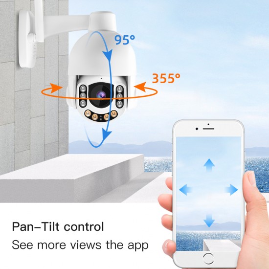 VSTARCAM Outdoor กล้องไร้สายภายนอก CS65-X5 (ซูม5เท่า) คมชัด 3 ล้าน 1296P กันน้ำ 100% รับประกัน 1 ...