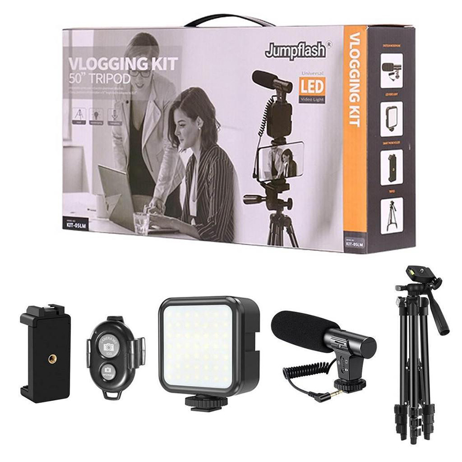 Vlogging Kit All-in-One KIT-05LM ชุดถ่ายวีดีโอสำหรับสมาร์ทโฟน ขาตั้ง ไฟ ...