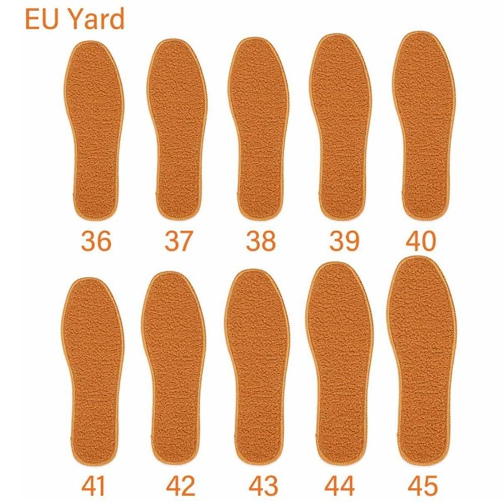 Unisex Snow Boots Insoles Elastic Shock Absorbing Breathable Wool ...