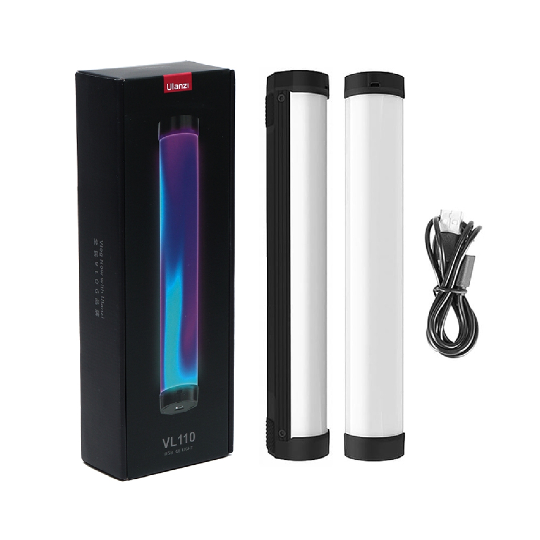 Ulanzi VL110 magnetic RGB Tube light 24CM ไฟ LED แบบแท่ง ไฟถ่ายภาพ ไฟถ่ายวีดีโอ ไฟถ่ายสินค้า ไฟ ...