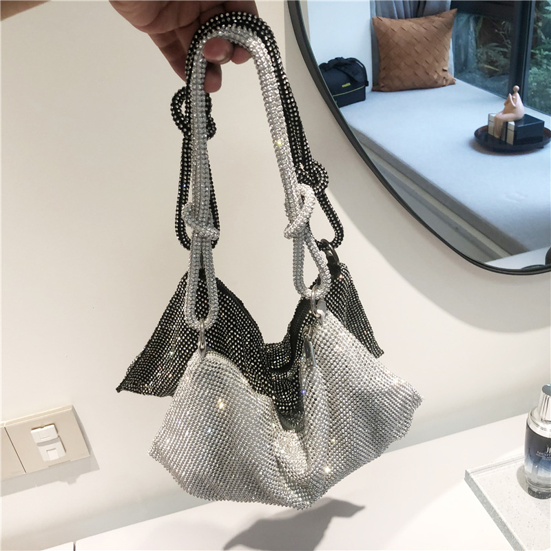 Luxury Rhinestones Shoulder Bags For Women Dinner Wedding Handbags ...