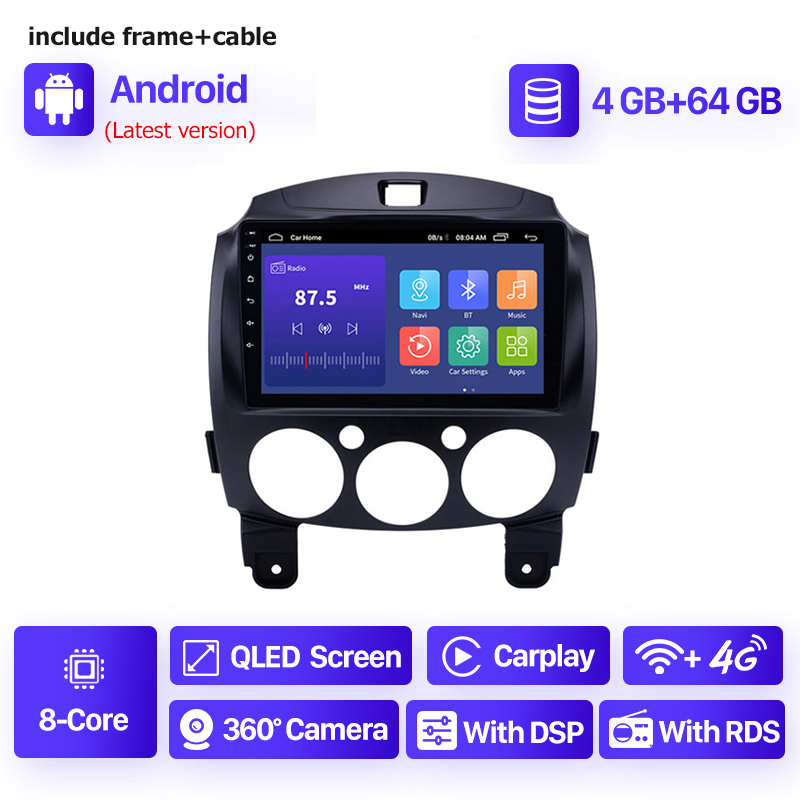 Seicane 9inch QLED Touchscreen Android 13.0 Radio GPS Navigatio for ...
