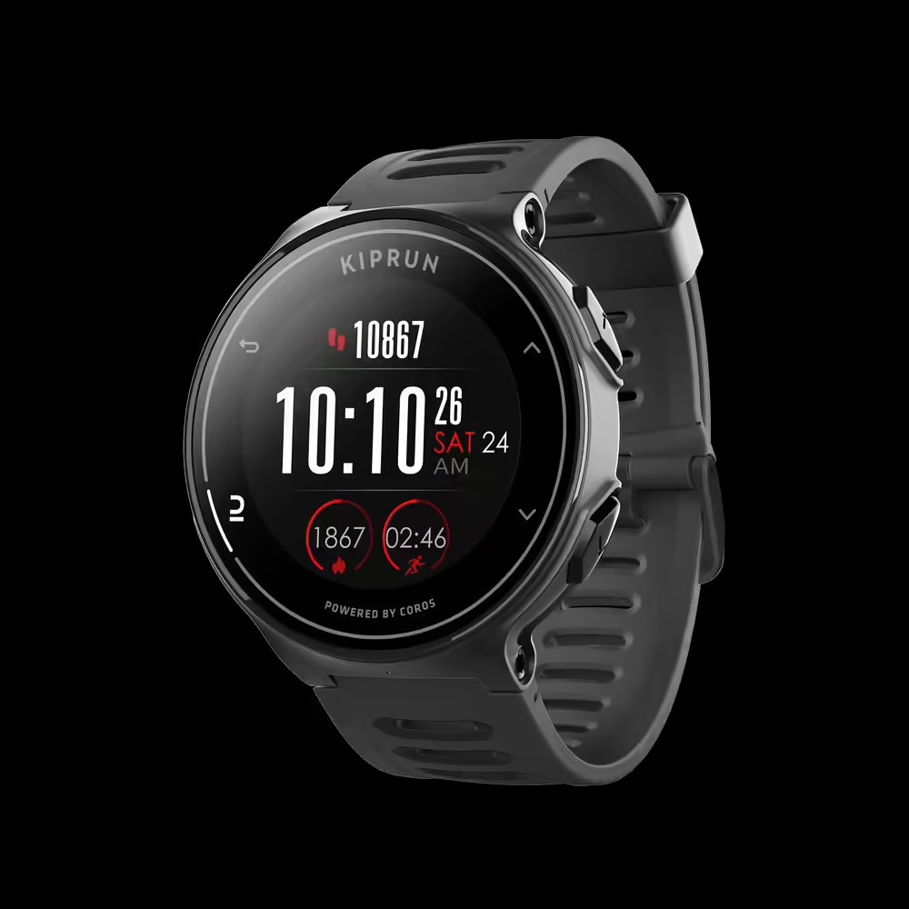 สมาร์ทวอทช์พร้อม GPS รุ่น KIPRUN 500 โดย COROS (สีดำ) | Lazada.co.th