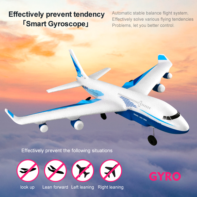 Gyro Remote Control Aircraft เครื่องบินปีกคงที่เครื่องบินเครื่องร่อนโฟม ...