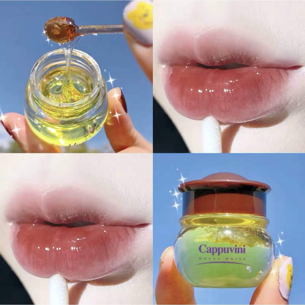 ลิปผึ้ง Cappuvini Moisturizing Bee Lip Mask ลิปบาล์มน้ำผึ้ง ลิปบำรุงปาก ...