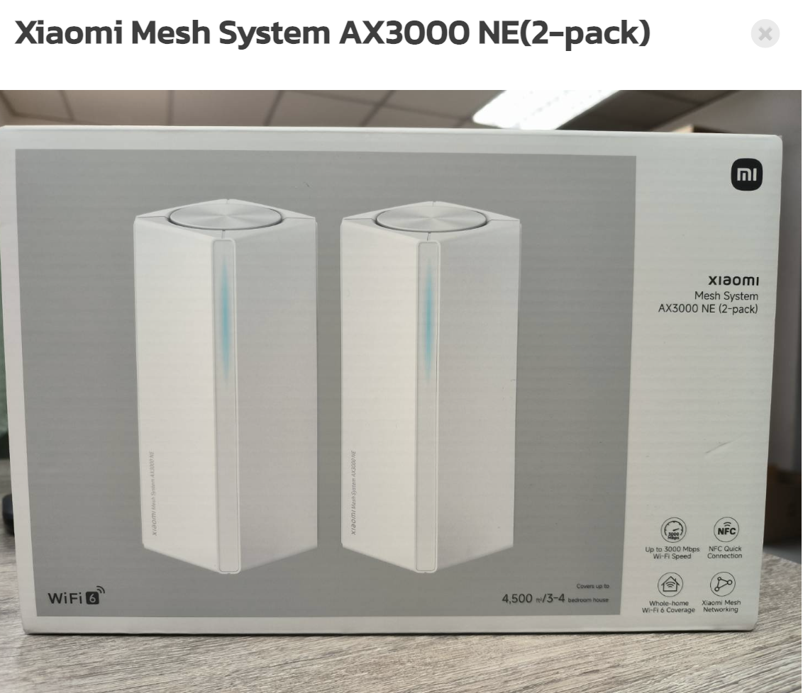 รับประกัน 1 ปี Xiaomi Router AX3000 NE WiFi 6 Mesh Network Smart Router เราเตอร์ไร้สาย สมาร์ทเรา ...