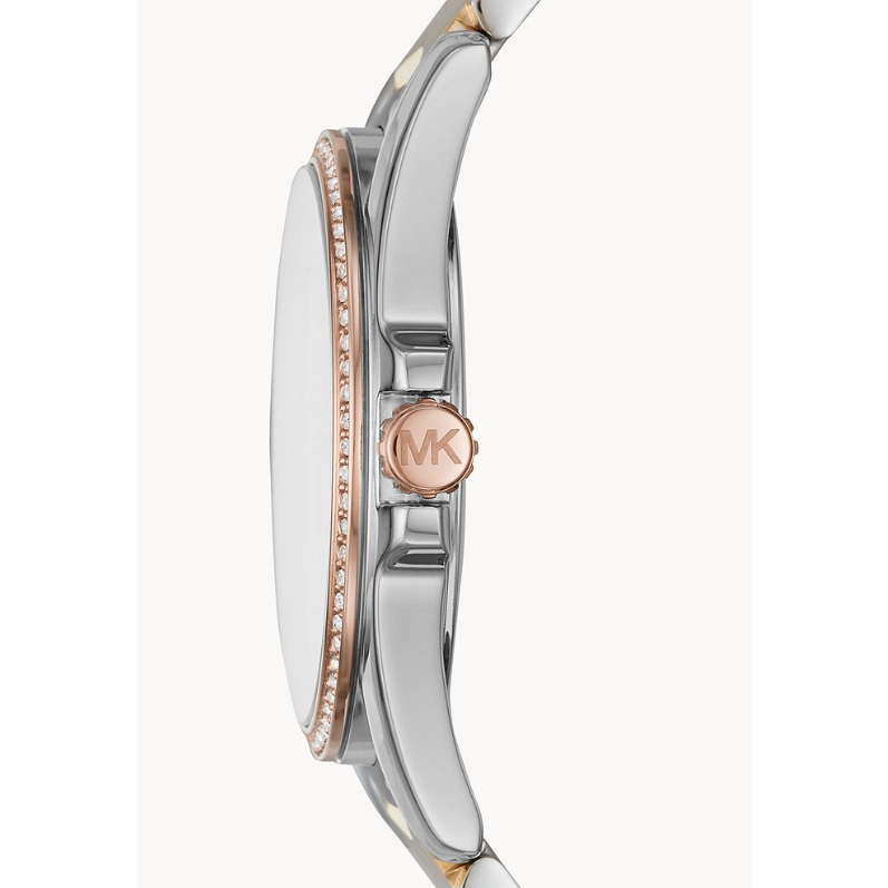 Michael Kors MK6686 Womens Whitney Three-Hand Tri-Tone Stainless Steel ...