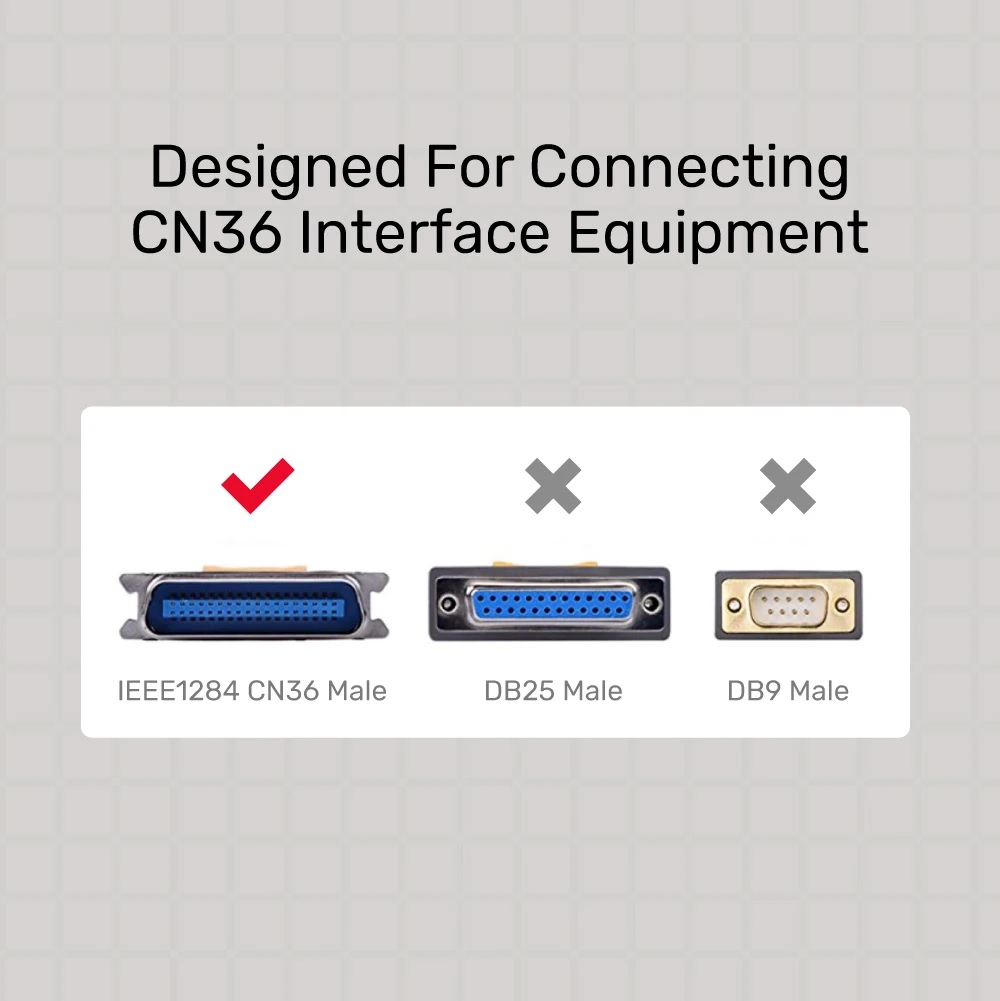 สาย USB to Parallel Printer CN36 Male to Male Cable Adapter for ...