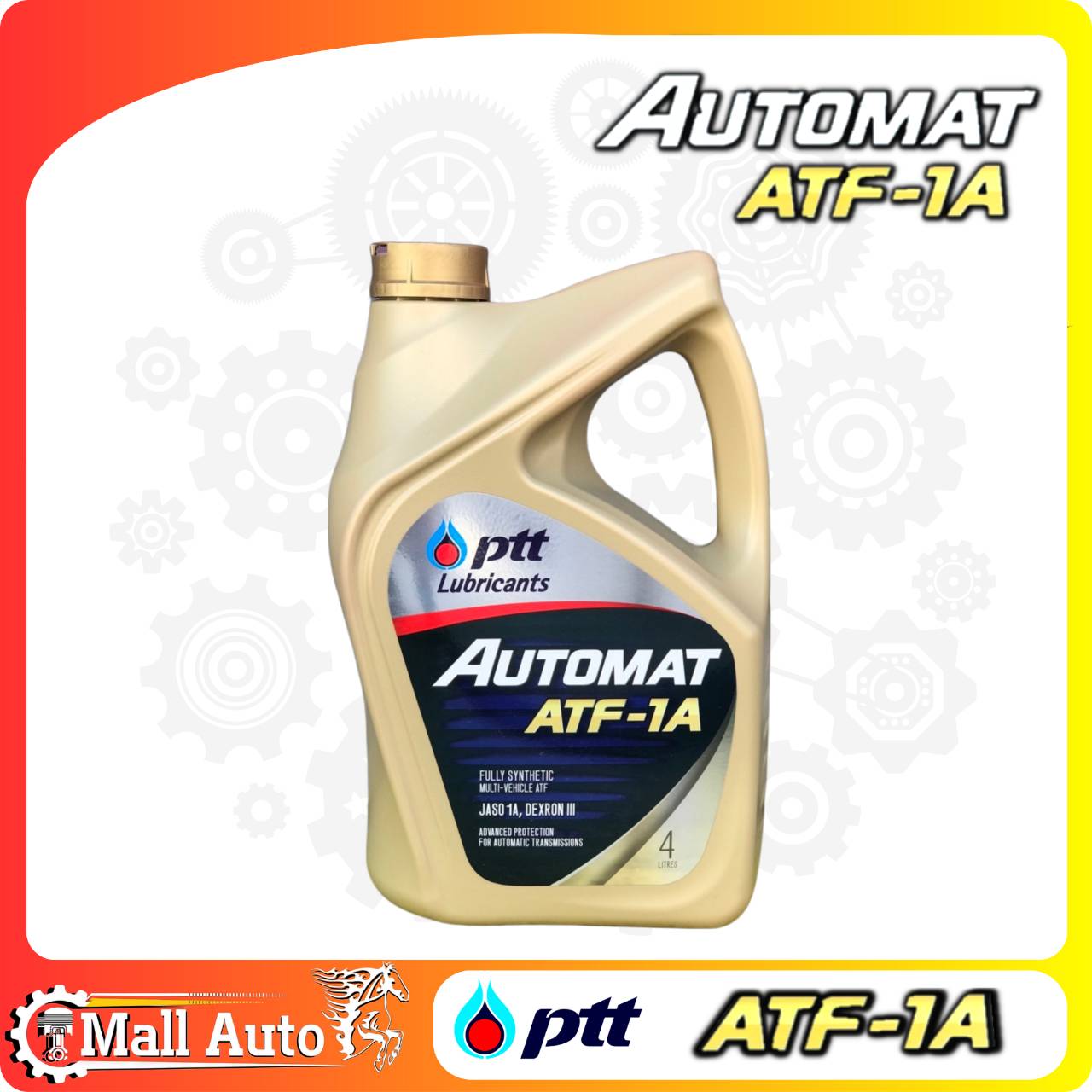 น้ำมันเกียร์ ปตท. PTT AUTOMAT ATF - 1A ปริมาณ 4 ลิตร | Lazada.co.th