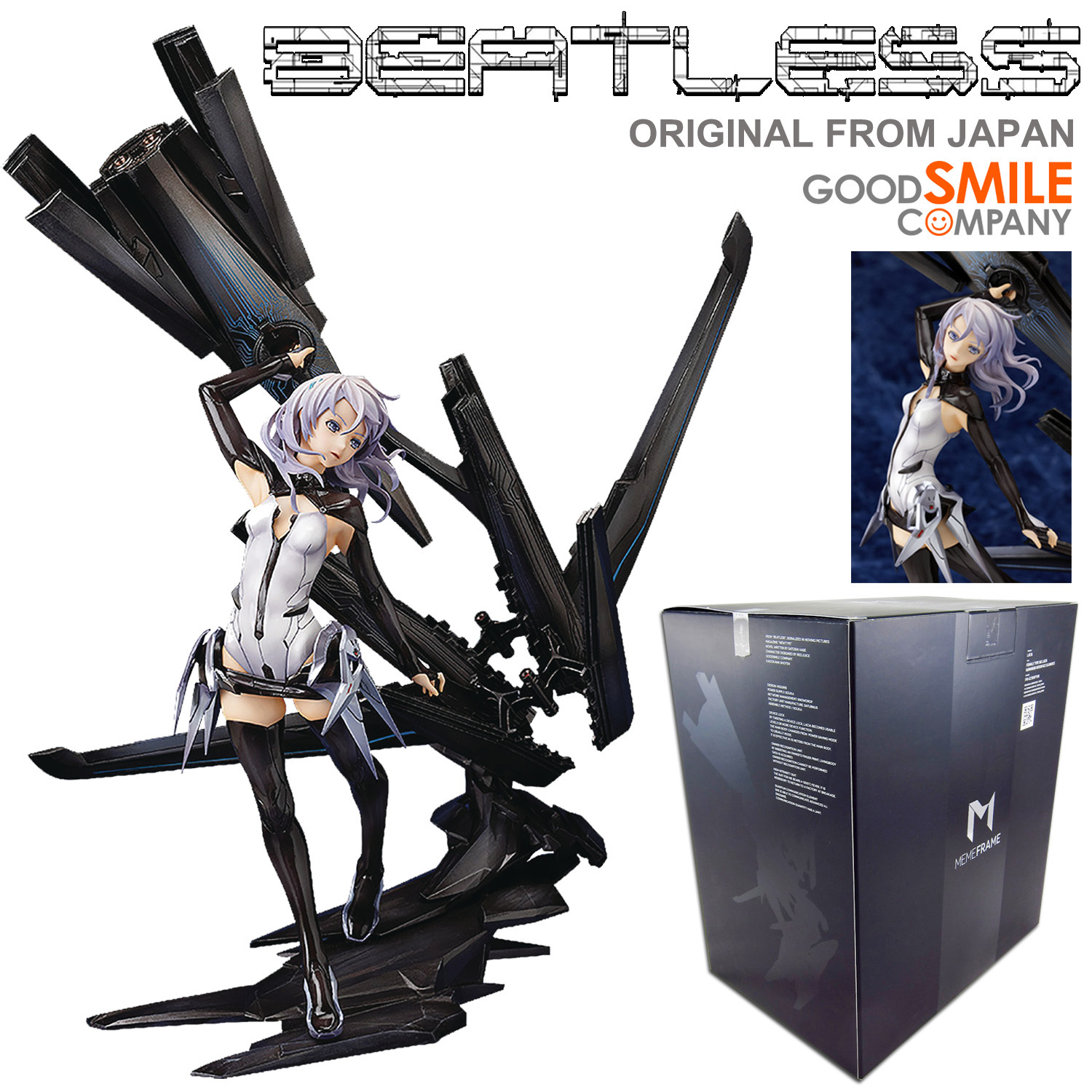 Model โมเดล ของแท้ 100% Good Smile Company Memeframe จากการ์ตูนเรื่อง Beatless AI Humaniod ...