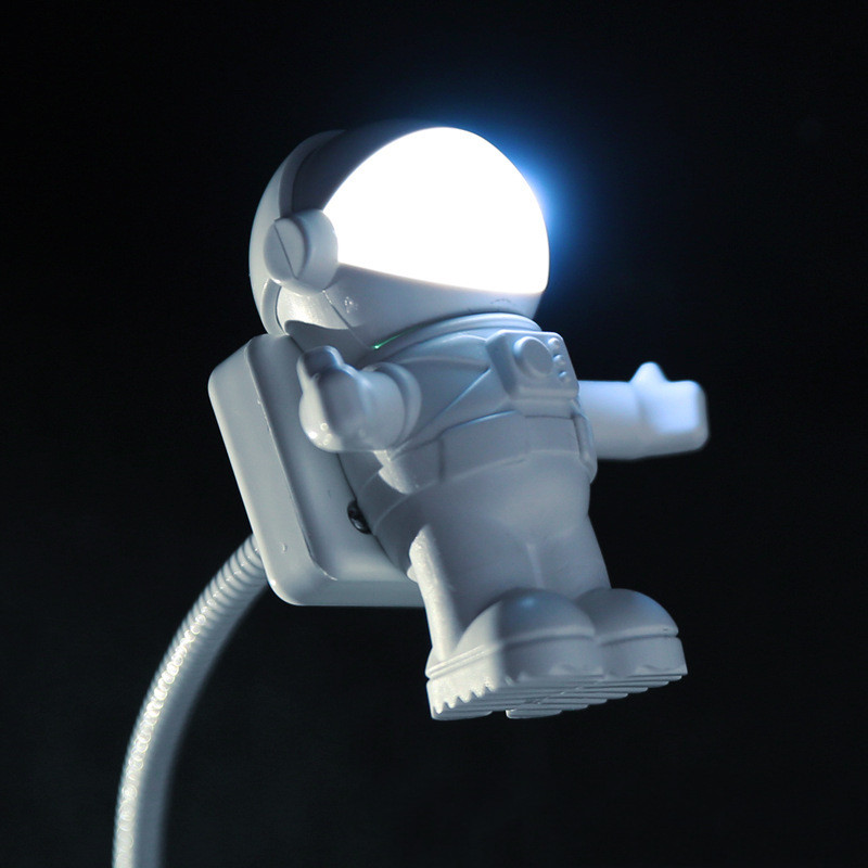 Night Light Astronaut Flexible LED Reading Lamp Creative Mini USB Tube ...