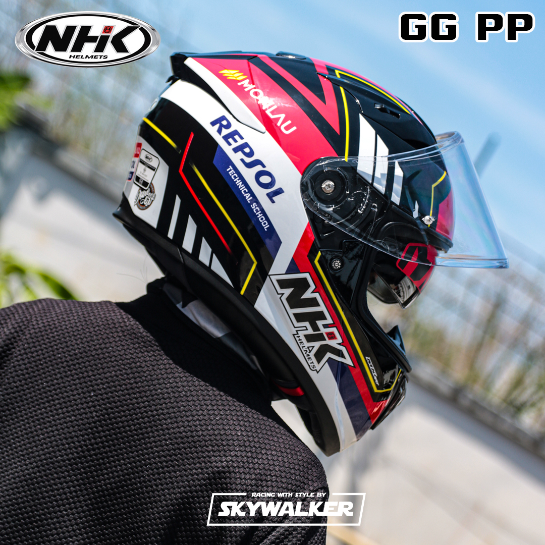หมวกกันน็อค NHK GP FF PRIME แว่น2ชั้น ลายนักแข่ง 2022 รุ่นใหม่ล่าสุด | Lazada.co.th