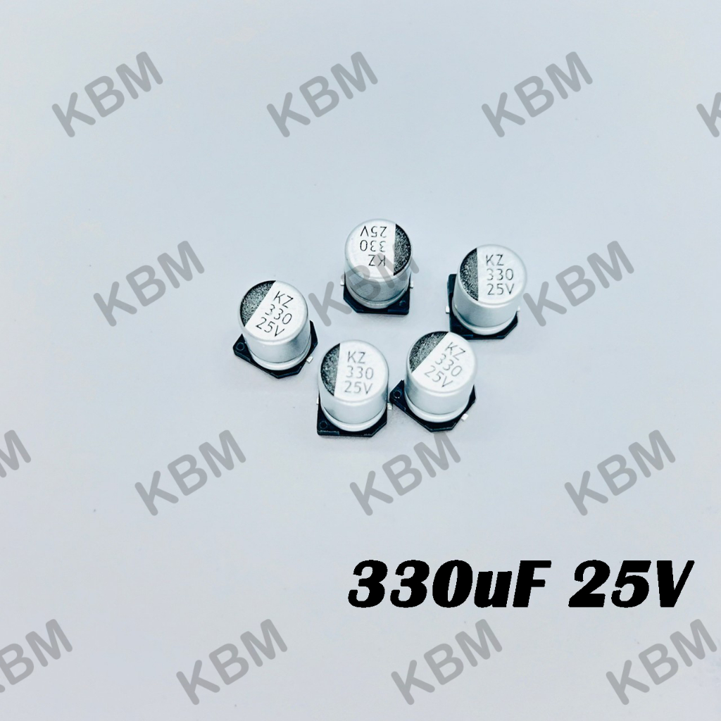 Capacitor (คาปาซิเตอร์) 220uF 330uF 470uF 1000uF 6.3V 10V 16V 25V 35V - KBM electronics - ThaiPick