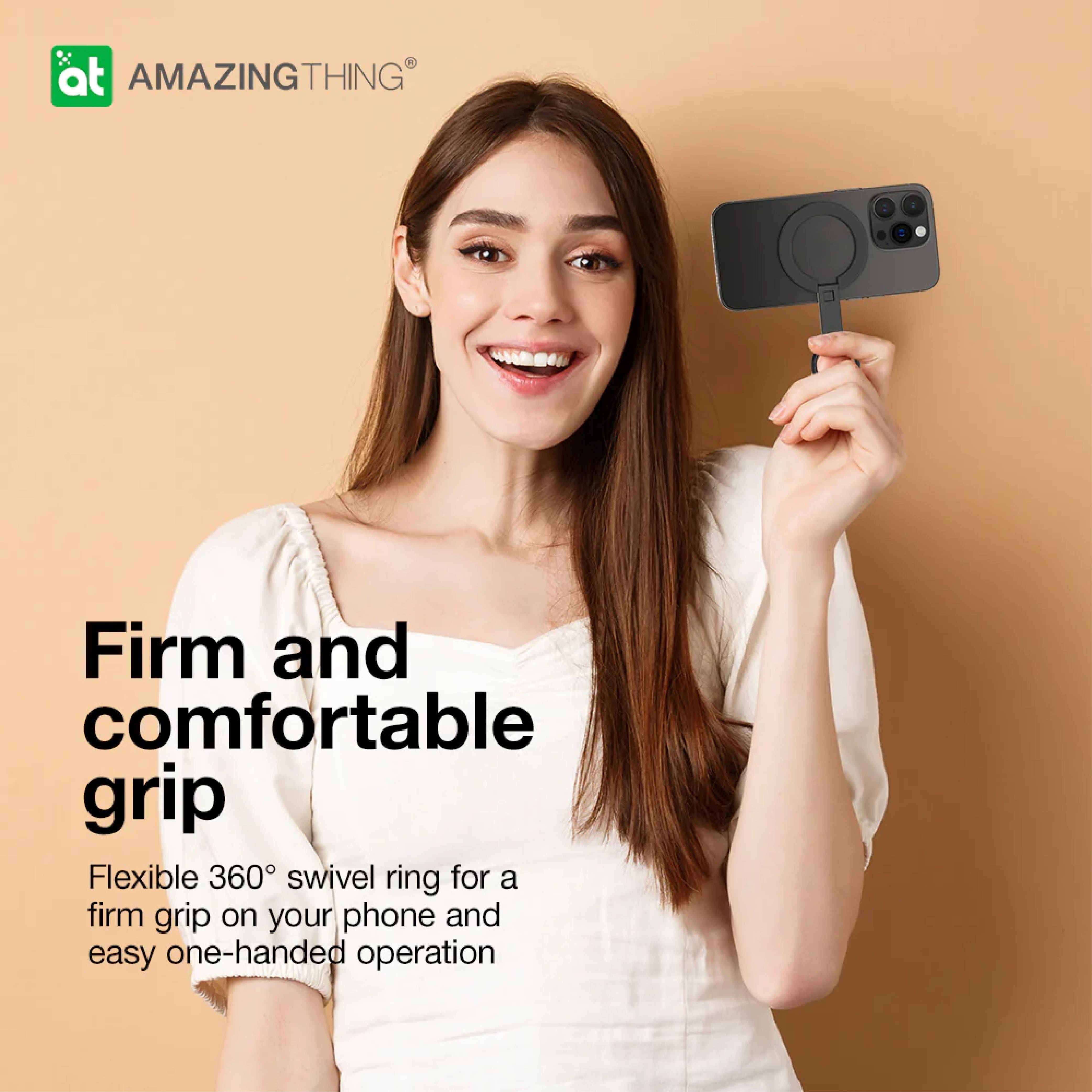 AMAZINGthing รุ่น Magnetic Phone Grip Titan Mag ขาตั้งแม่เหล็กสำหรับ iPhone - maitreechit - ThaiPick