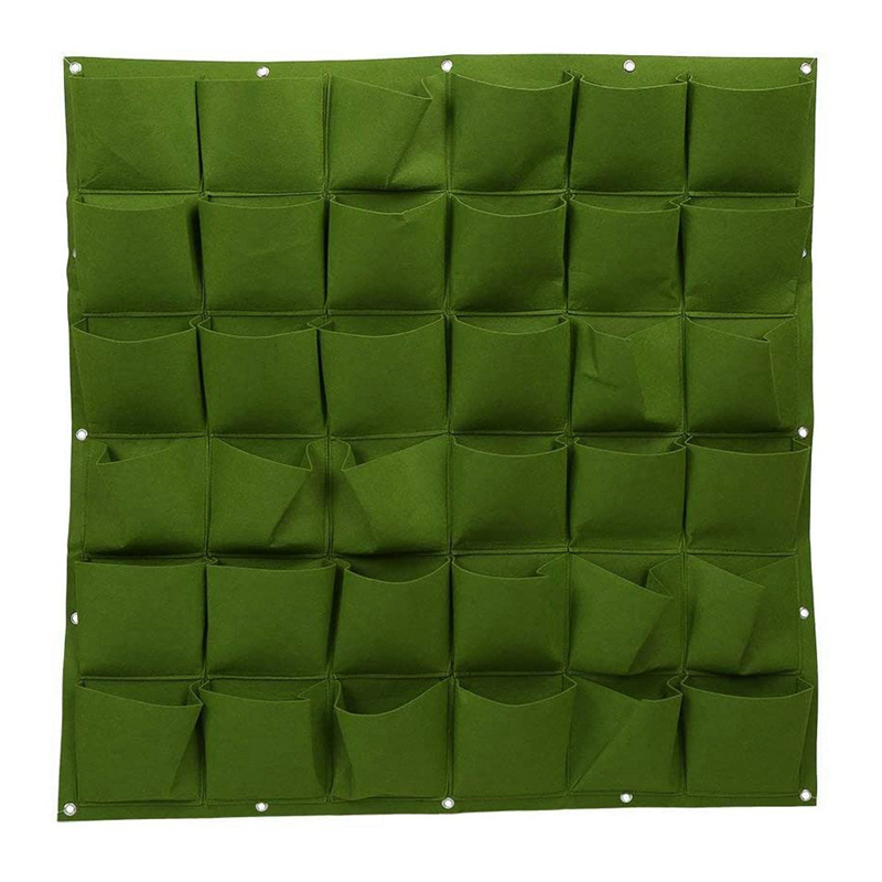 Wall Hanging Planting Bags 36 Pockets Grow Bag Planter Vertical Garden ...