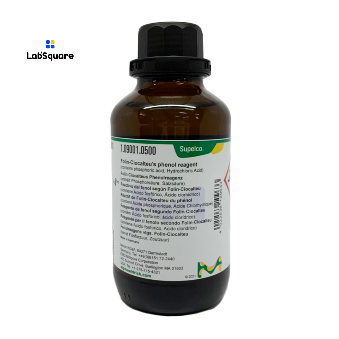 Folin-Ciocalteu's phenol reagent 109001 500 มล. ยี่ห้อ Merck รีเอเจน ...