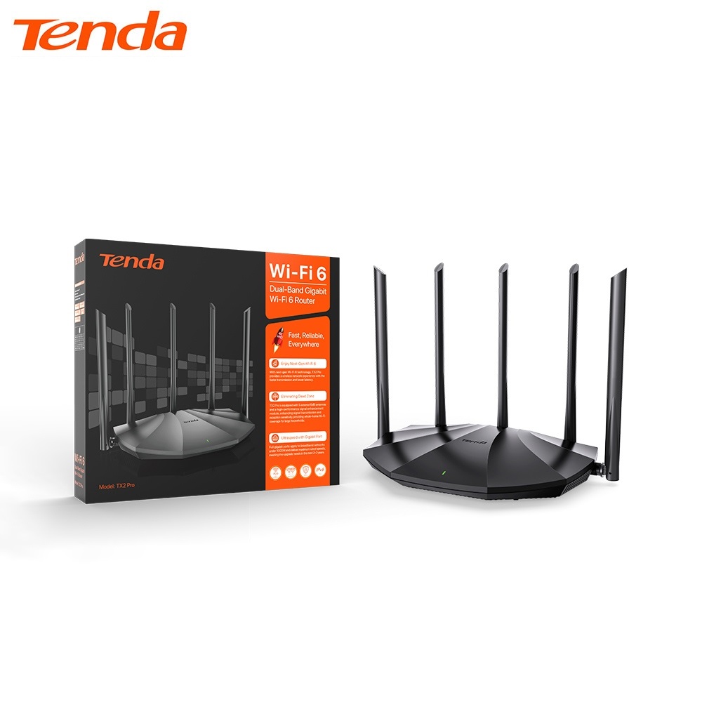 ประกัน 5ปี Tenda TX2 Pro 2.4GHz5GHz AX1500 Dual-Band Gigabit Wi-Fi 6 ...