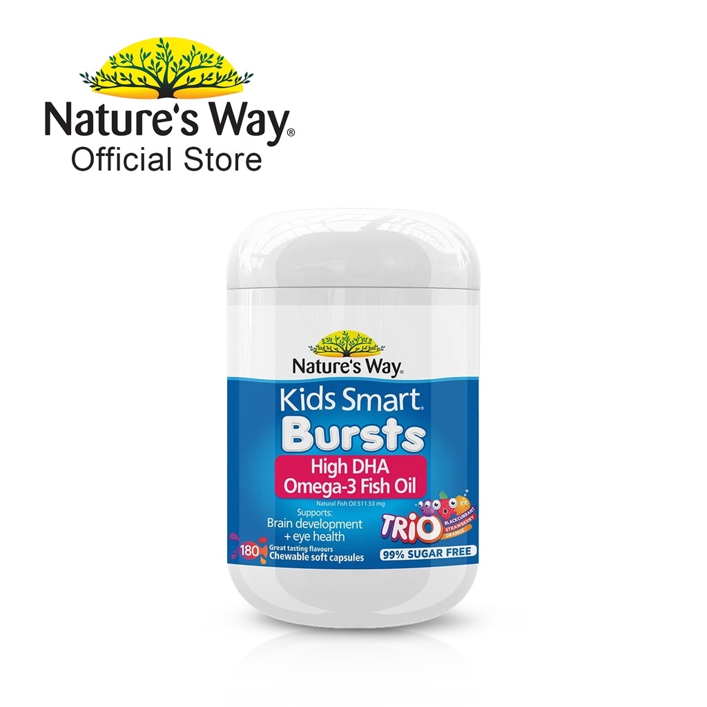 Nature’s way Kid Smart Fish Oil Omega 3 Trio Value pack 180 เม็ด ...