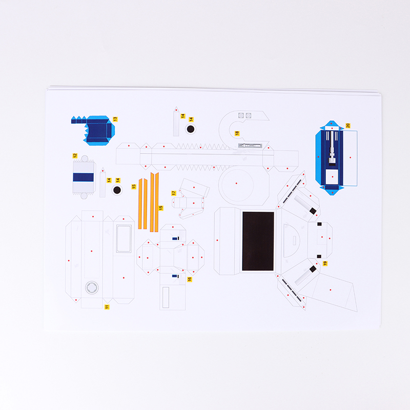 UG Skywalker Robot R2-D2 Movie Craft Model 3D Paper Model DIY Assembled ...