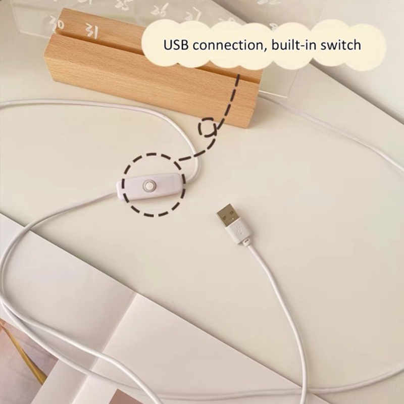 Junjunกระดานข้อความอะครีลิคใส LED กระดานใส กระดานเขียนเรืองแสง โคมไฟข้างเตียง USB ค่าใช้จ่าย ไฟ ...