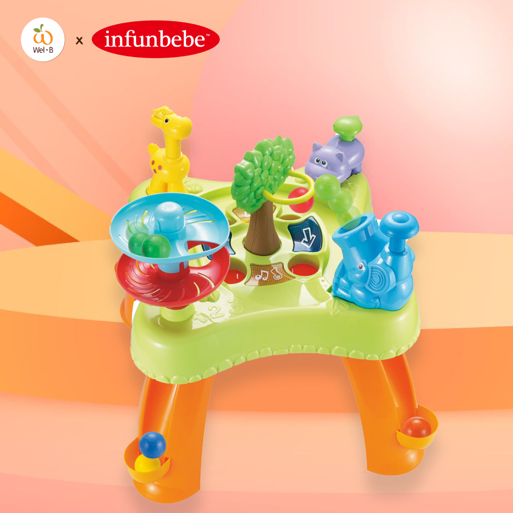 Wel-B x Infunbebe Activity Ball Run Table (โต๊ะกิจกรรมบอลกลิ้ง) - ของ ...