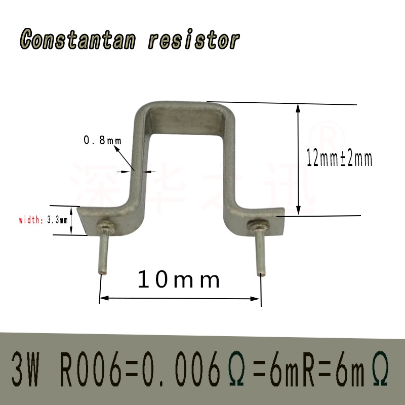 【CW】 Constantan resistance R006 0.006Ω 6mR 6mΩ Sampling Shunt resistor ...