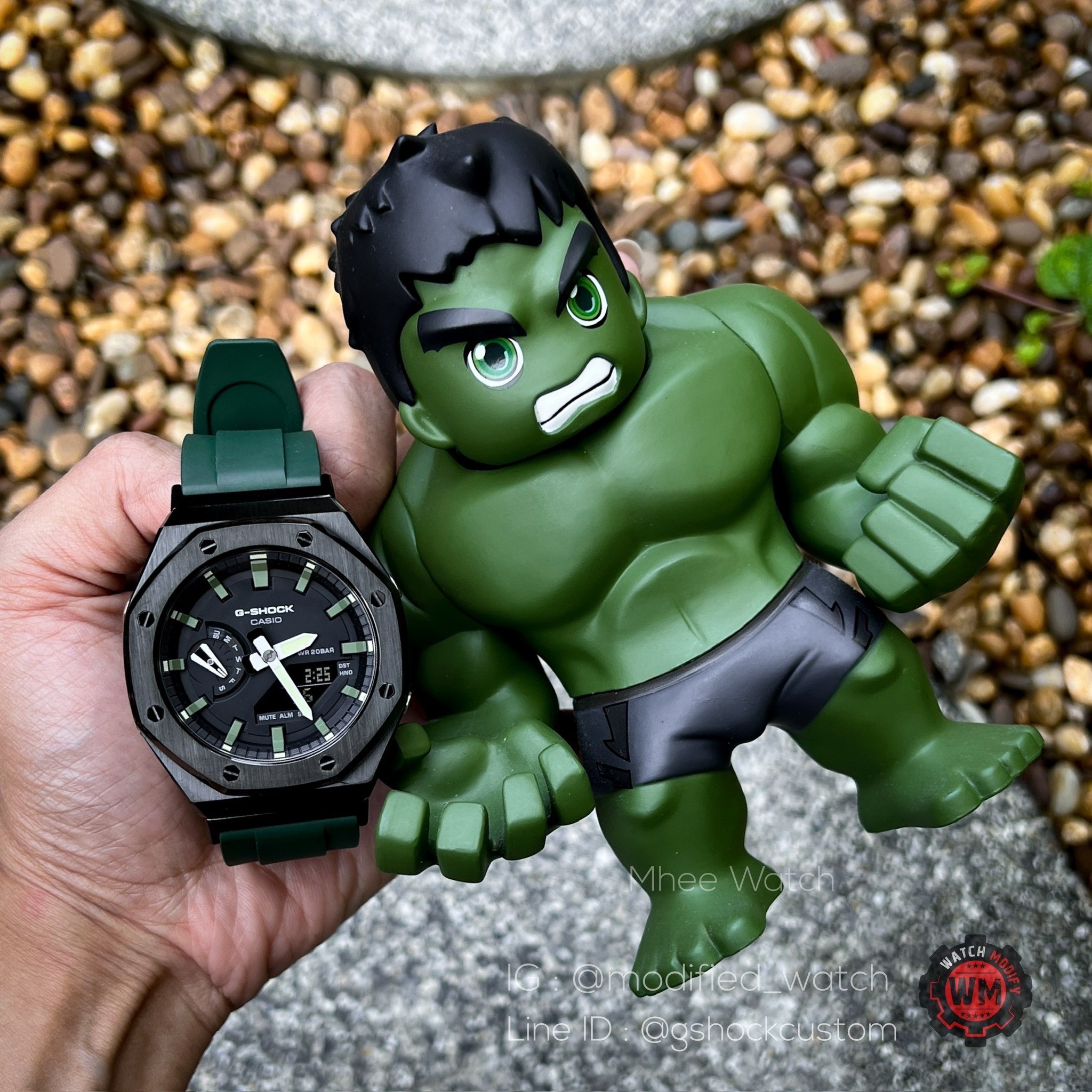 G-SHOCK Casioak Stainless Rubber Green HULK The Series GEN2 | Lazada.co.th