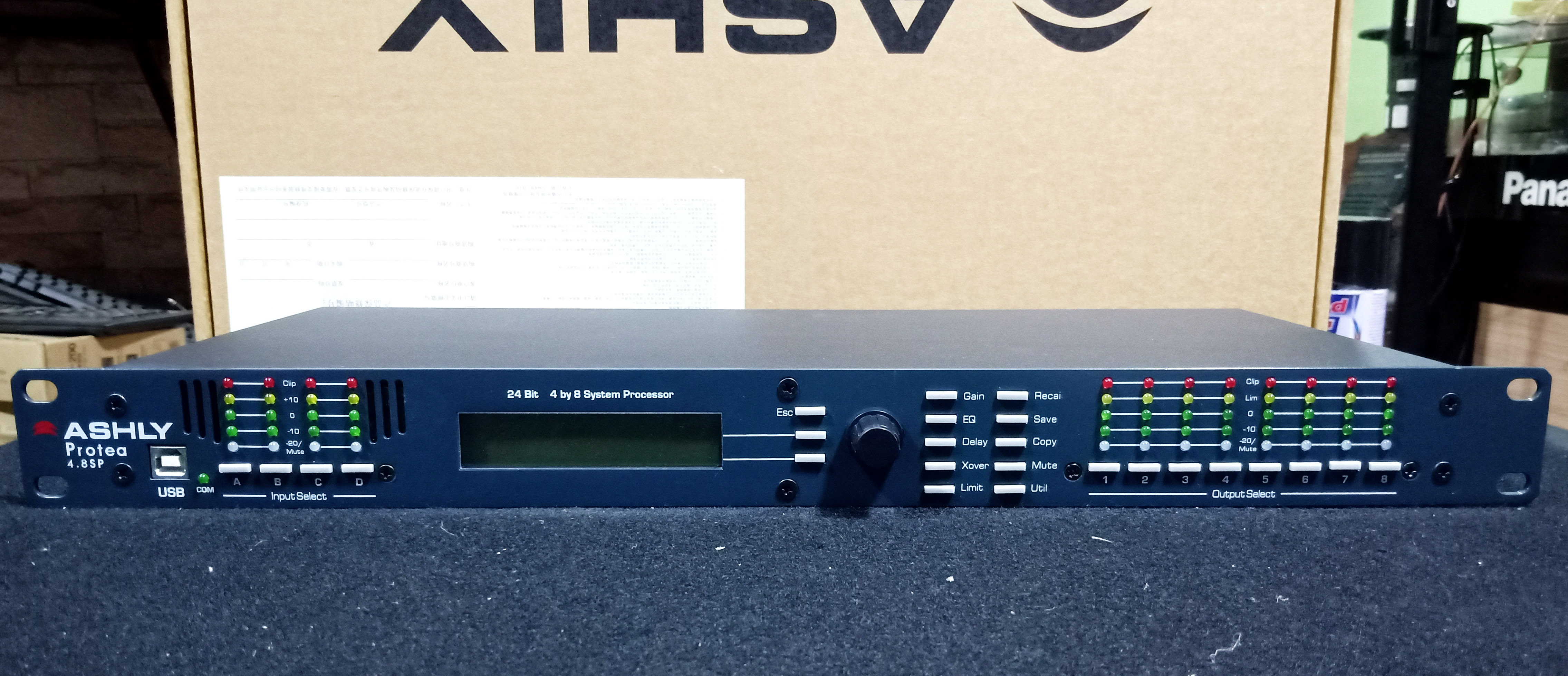 (สินค้าตรงปก100%)ครอสดิจิตอล ASHLY Pro 4.8SP Processor 4 Inputs - 8 ...