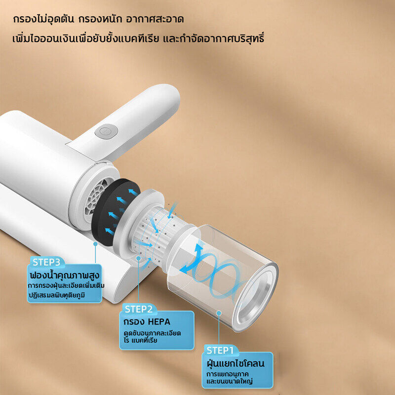 อัตราการกำจัดไร 99.99เครื่องดูดไรฝุ่น พลังดูดแรง 20000Pa เครื่องดูดฝุ่น เครื่องดูดฝุ่นไร้สาย ดูด ...