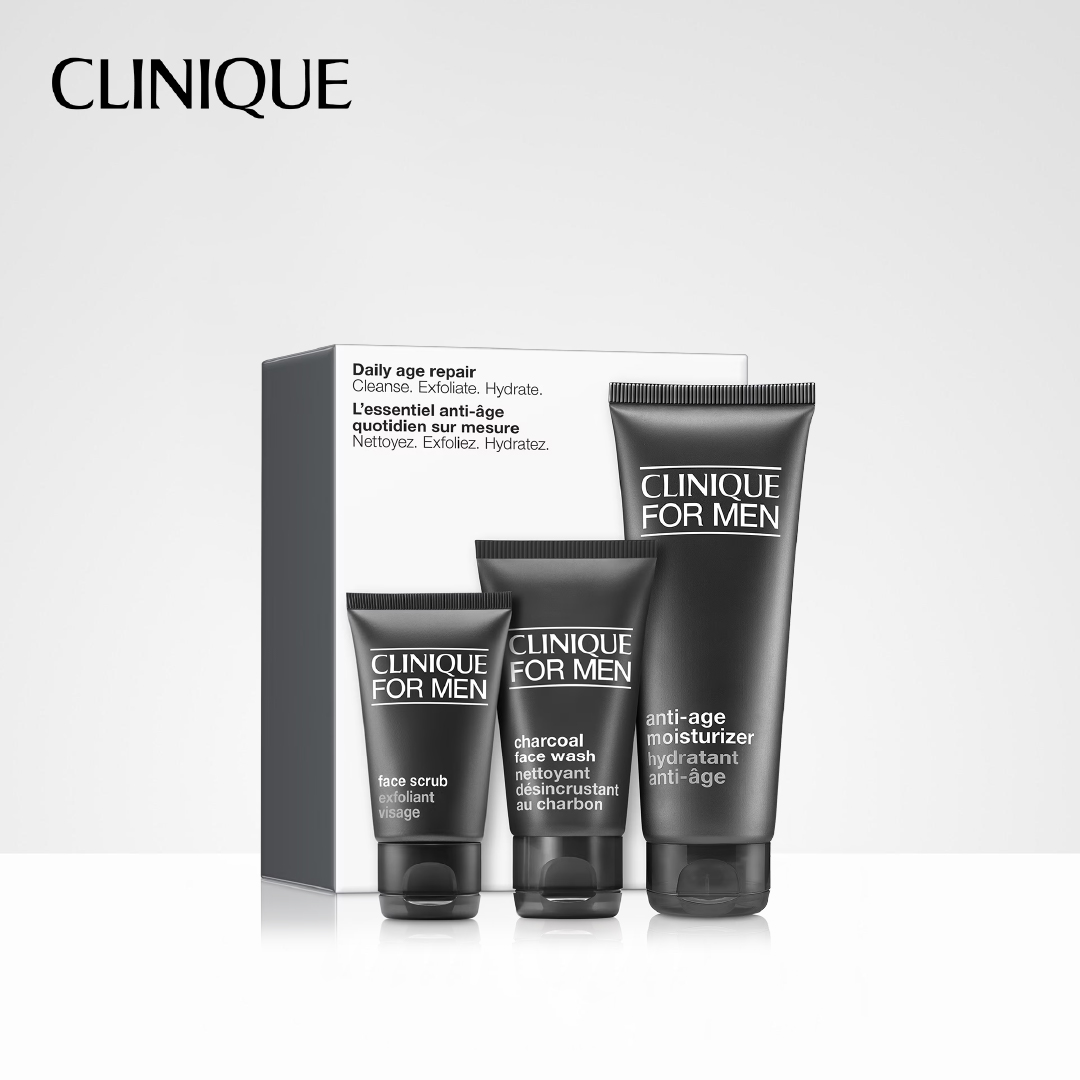 เซ็ตสกินแคร์ดูแลผิวคุณผู้ชาย Clinique For Men Age Repair Set (ลดเลือน ...