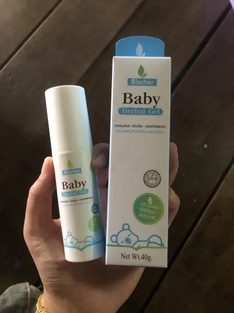 Biocher Baby Herbal Gel มหาหิงค์ สูตรเจล กลิ่นเปปเปอร์มิ้น บรรเทา ...