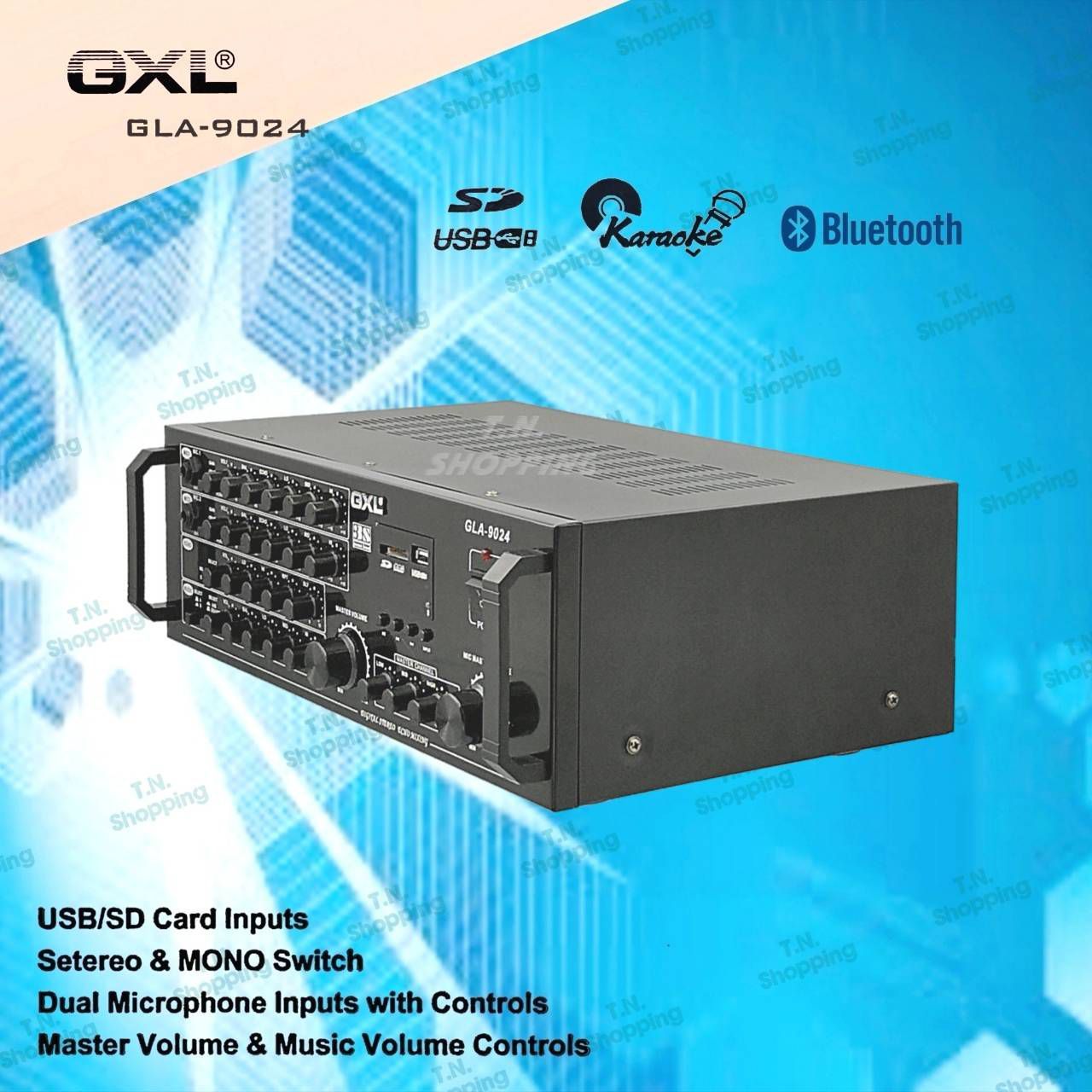 GXL เพาเวอร์แอมป์ ขยายเสียง รุ่น GLA-9024 - T-N shopping - ThaiPick