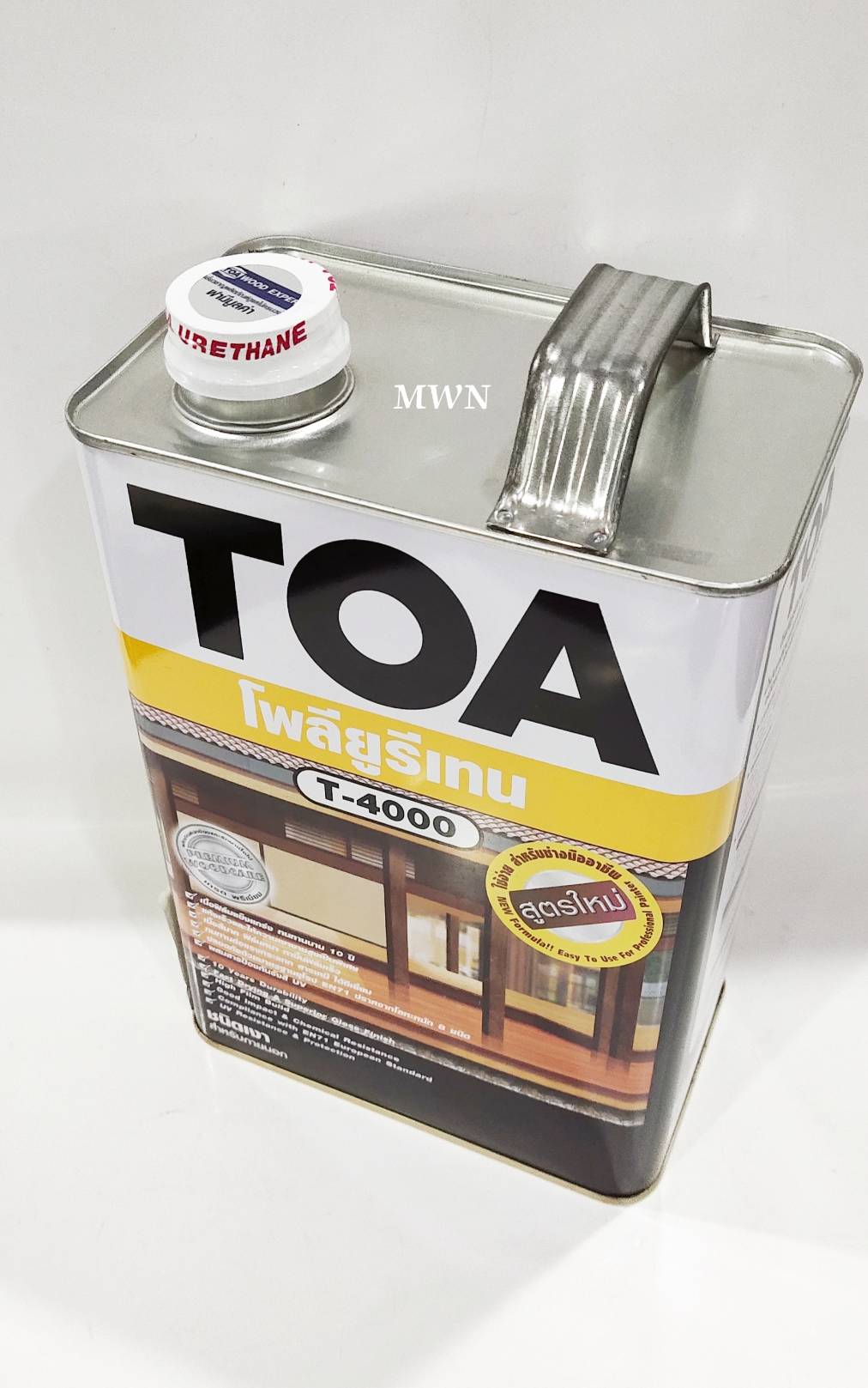 TOA Polyurethane T-4000 โพลียูรีเทน 1K ชนิดเงา สำหรับภายนอก ขนาด 1แกลลอน 3.785ลิตร - ส่งแน่นอน ...