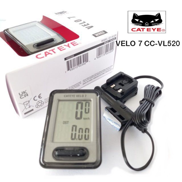 ไมล์จักรยาน CATEYE รุ่น VELO 7 CC-VL520 ไมล์จักรยานชนิดไมล์สาย 7 ฟังก ...