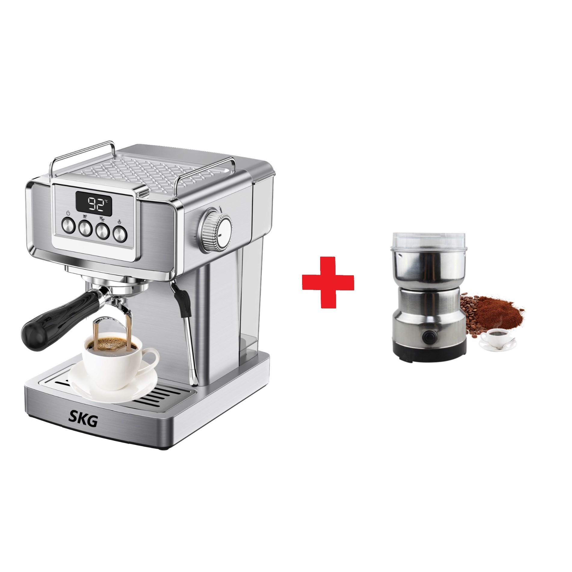 SKG เครื่องชงกาแฟสด รุ่น SK-1203 ก้านชงขนาด 58 มิล สามารถตั้งเวลาชงได้ ...