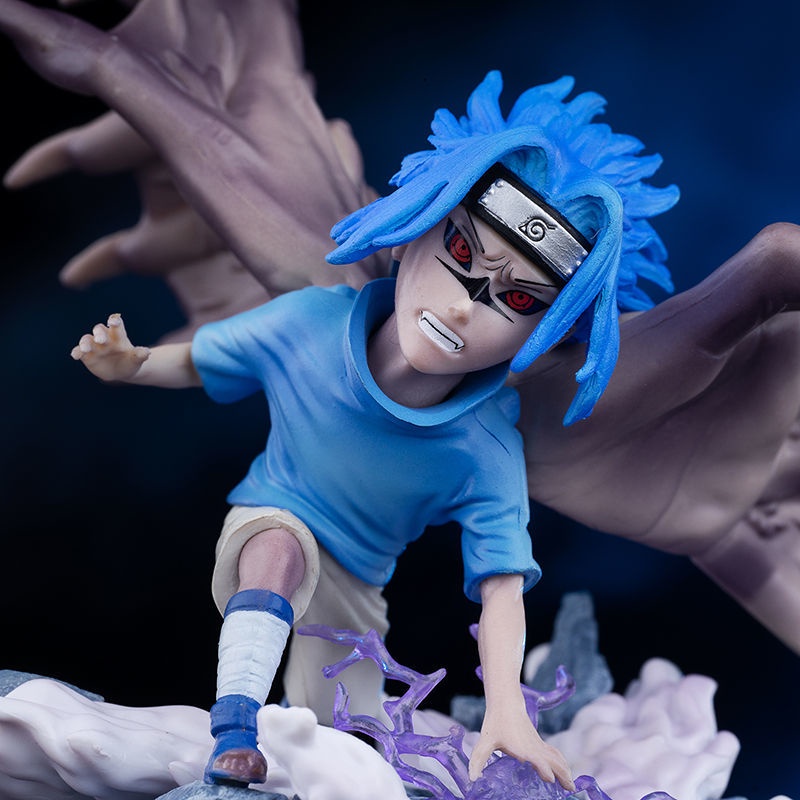 นารูโตะ อะนิเมะ Sasuke Naruto Q Version of WCF Scene Naruto Figure นารู ...