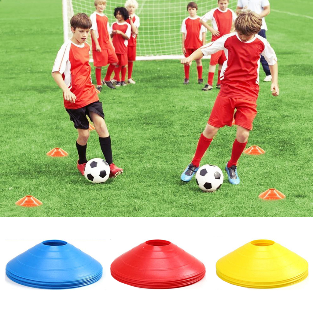 กรวย กรวยซ้อมบอล กรวยฝึกซ้อม กรวยซ้อมกีฬา มาร์กเกอร์โคน ชุดละ 10 ชิ้น ...