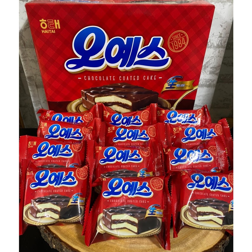 ohyes hai chocolate coated cake ขนมปังสอดไส้ช็อคโกเเล็ตเค้ก 360g นำเข้า ...