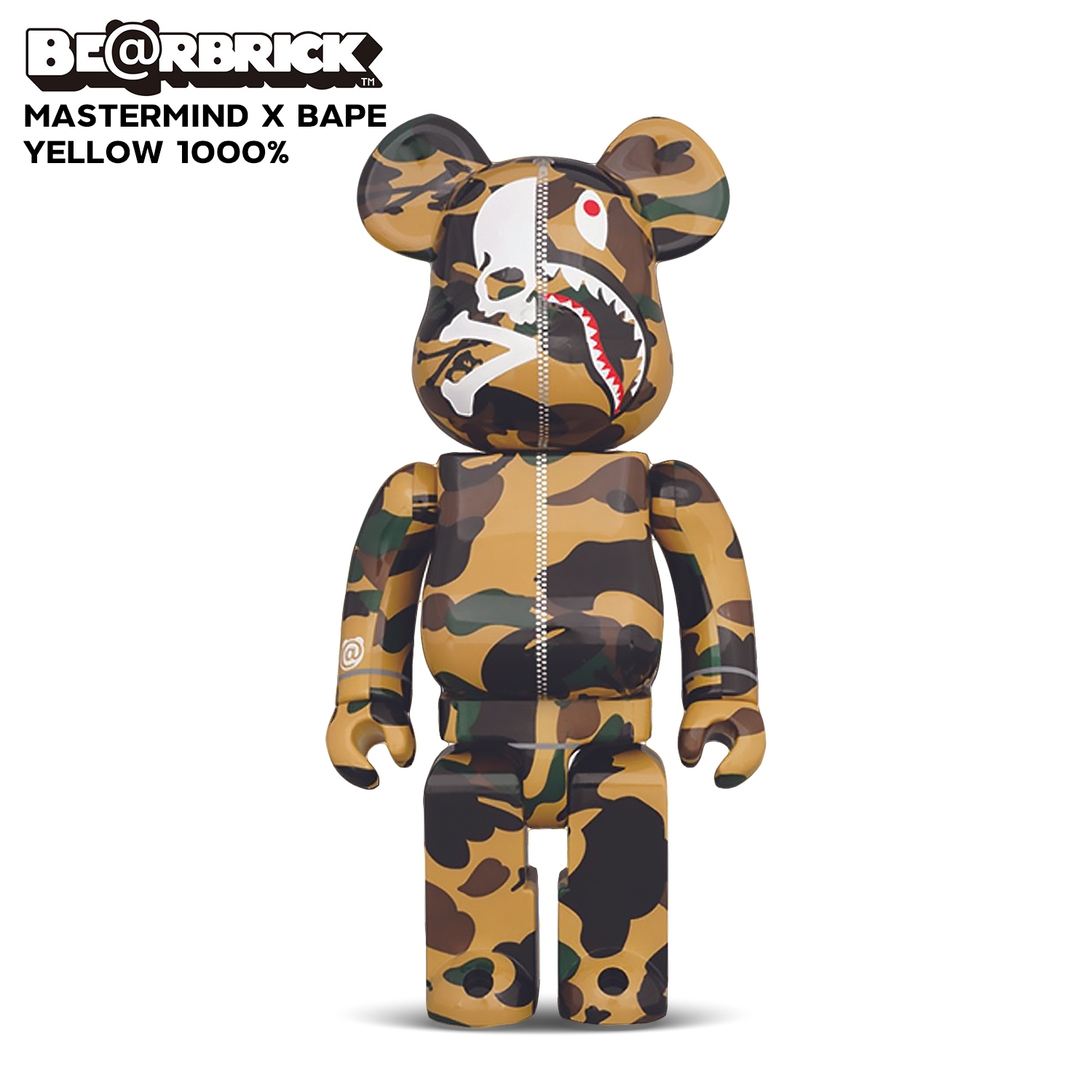 Bearbrick Mastermind X bape yellow 1000% ใหม่ไม่แกะ | Lazada.co.th