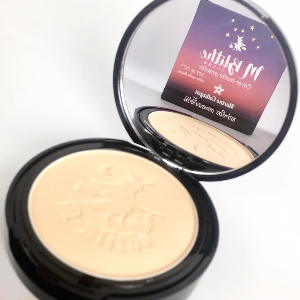 เอ็ม-บลายท์ โคฟเวอร์ แมท พาวเดอร์ M-blithe cover matte powder (10g) #C21 แป้งปกปิดขั้นเทพ คุมมัน ...